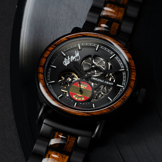 Palmwood Tuff Gong Skeleton 40mm – Original Grain