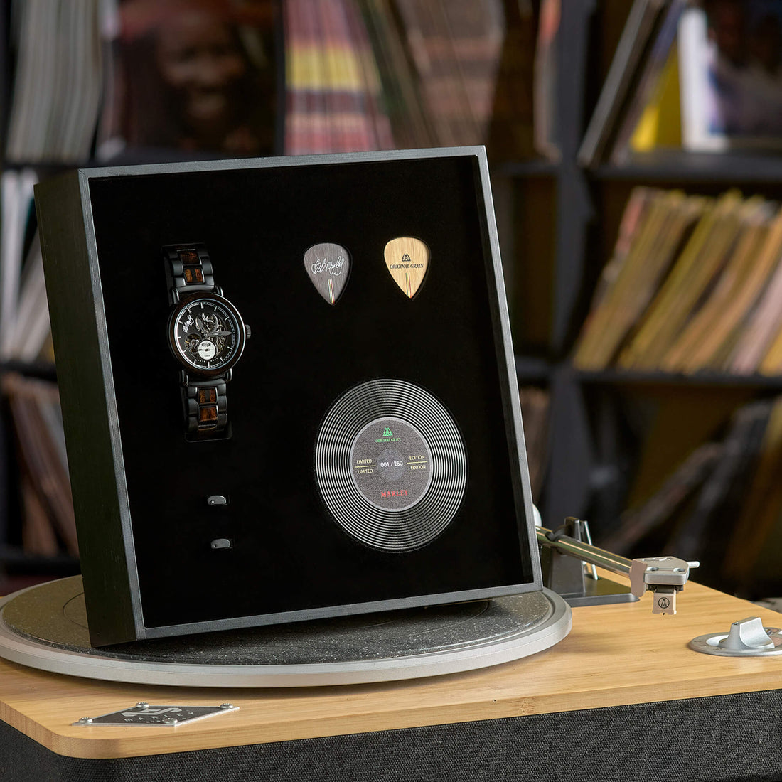 Ebony Tuff Gong Skeleton 40mm – Original Grain