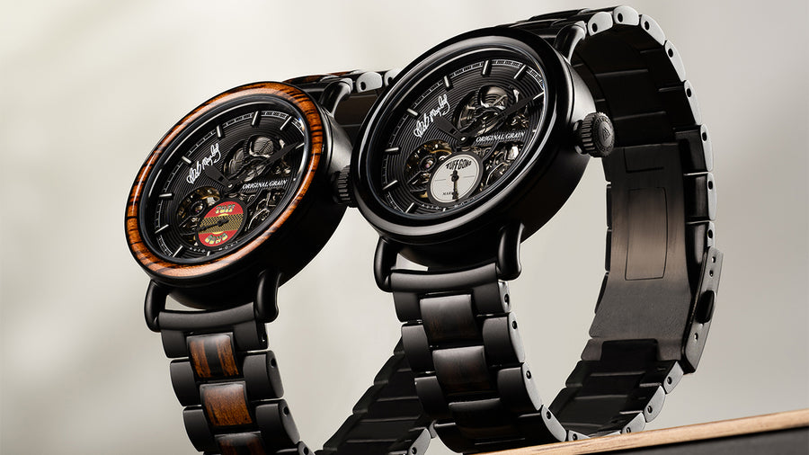 Ebony Tuff Gong Skeleton 40mm – Original Grain