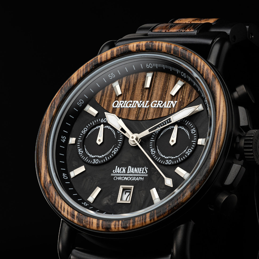 Jack Daniel's Charred Black Chrono 44mm | Original Grain