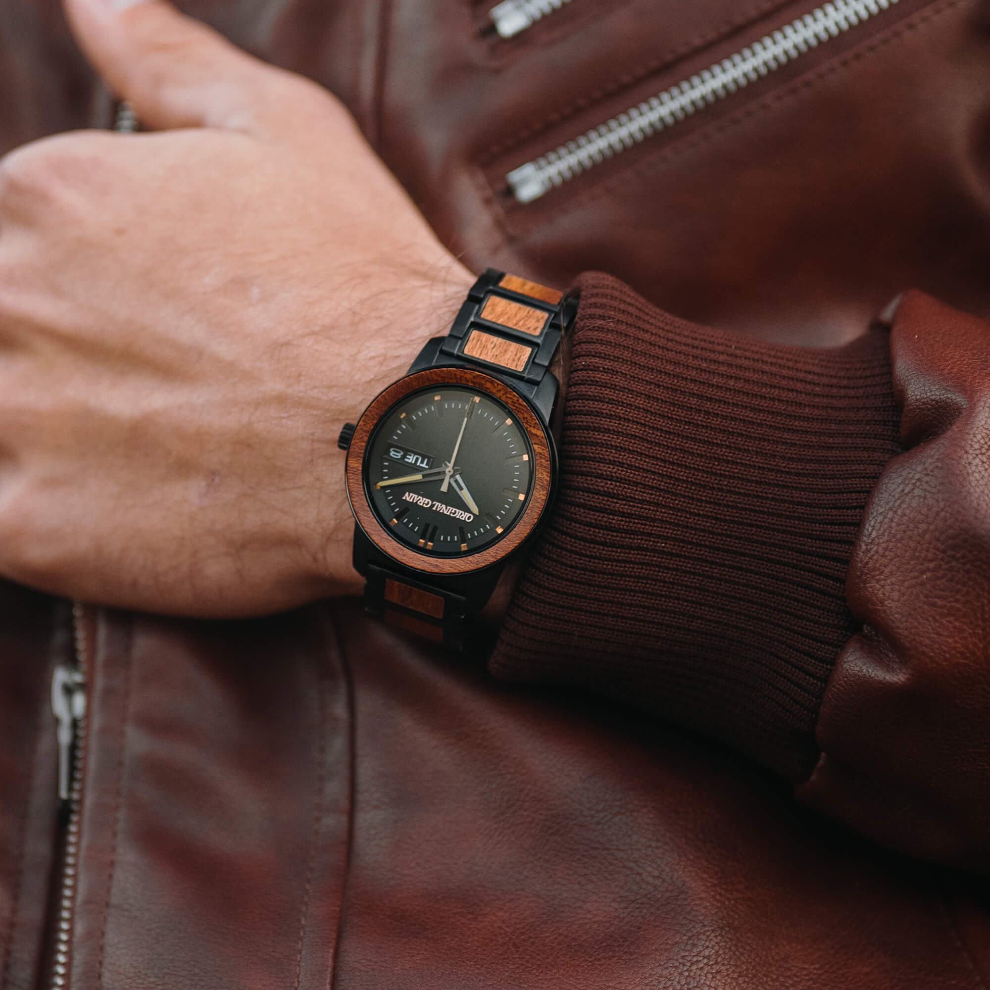 Sapele Black Barrel 42mm | Original Grain